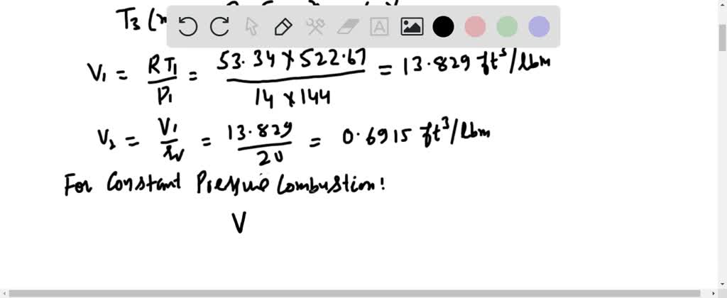 Determine the fuel-conversion efficiency of an engine which operates on ...