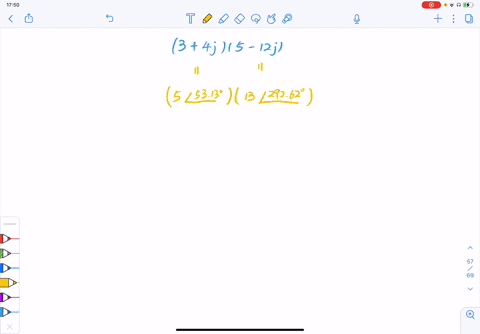 SOLVED:Change each number to polar form and then perform the indicated ...