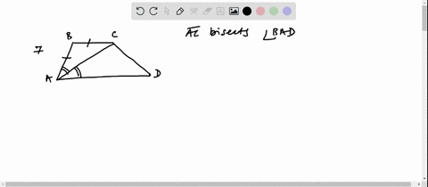 SOLVED:Given: AC bisects ∠BAD. AB ≅BC A B C D
