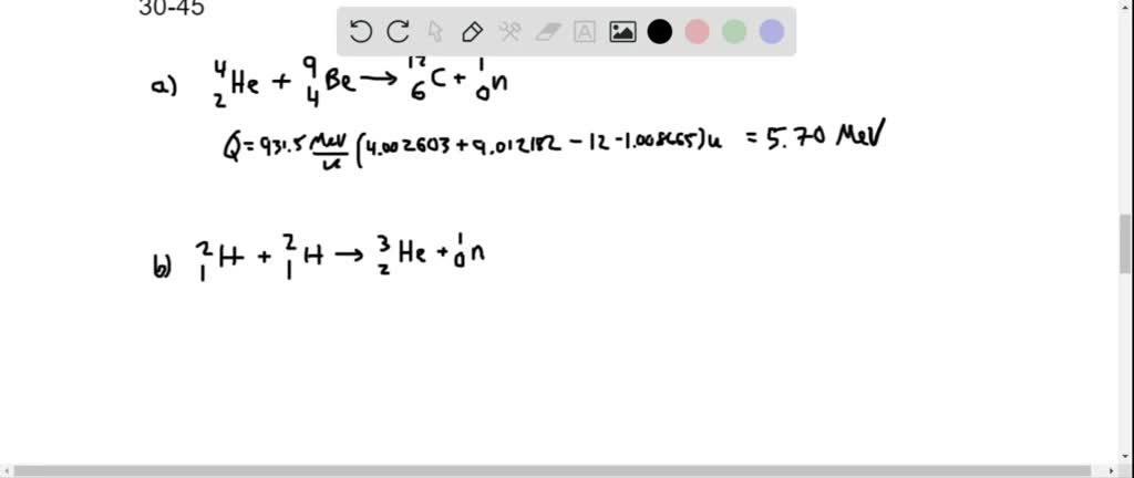 SOLVED:(a) One method of producing neutrons for experimental use is ...