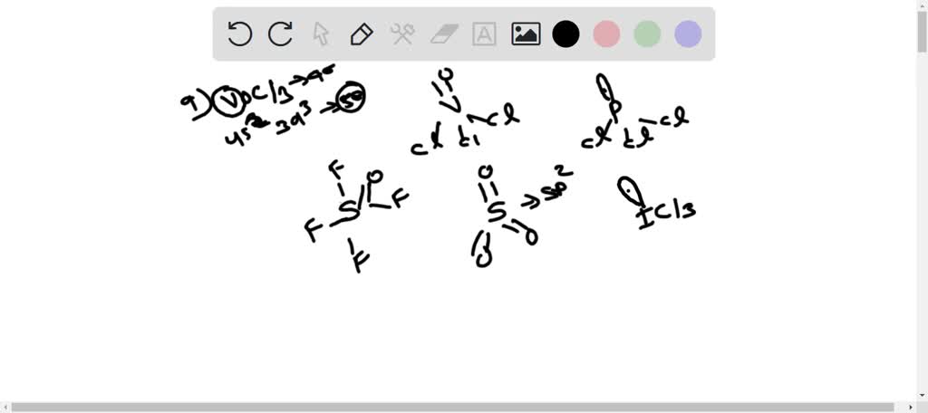 Give Lewis dot structures and shapes for the following: a. VOCl3 b ...