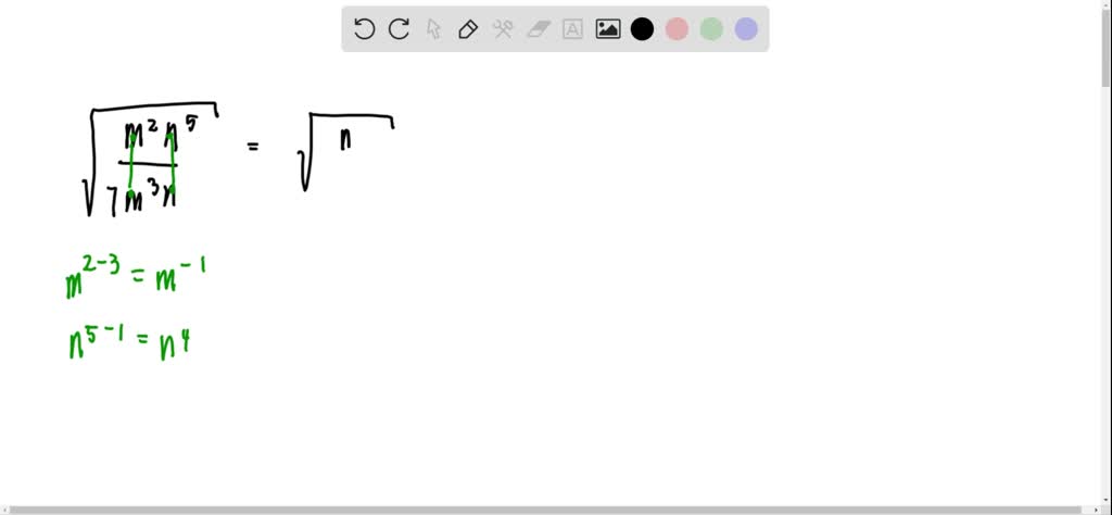 Solvedsimplify Completely Assume All Variables Represent Positive Real Numbers √m2 N57 