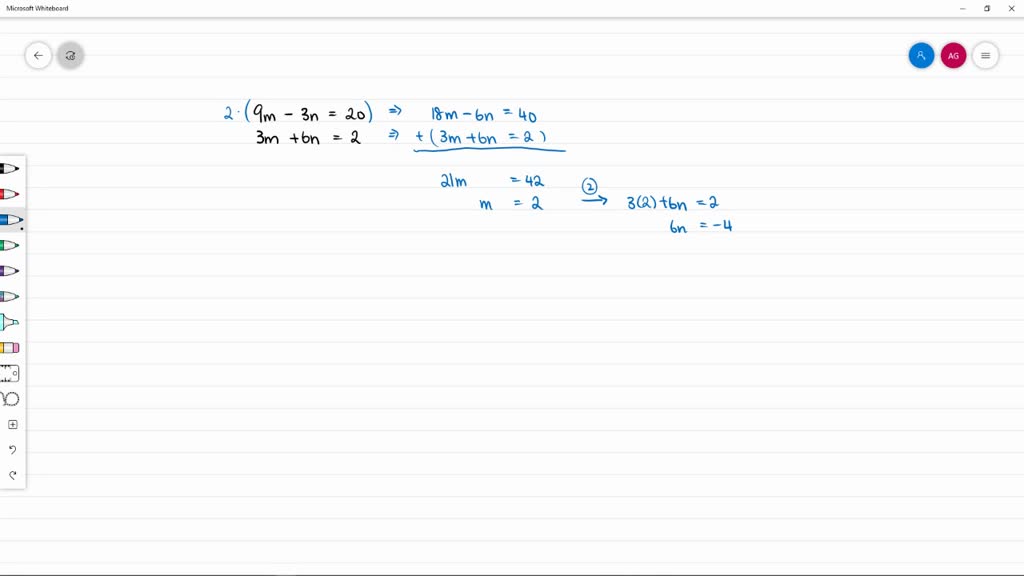 ⏩SOLVED:Use linear combinations to solve the linear system. Then… | Numerade