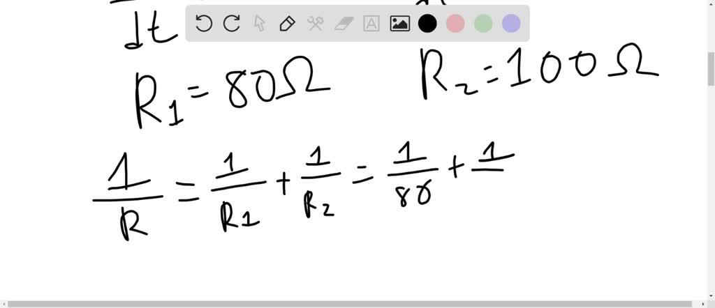 If two resistors with resistances R1 and R2 are connected in parallel ...