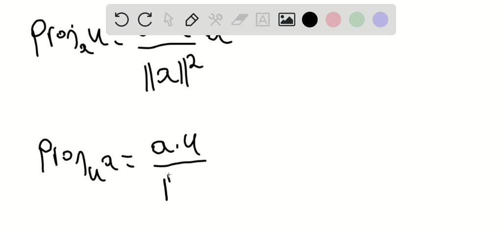 SOLVED:Is it ever the case that proj𝐚 𝐛=proj𝐛 𝐚 ? If so, under what ...