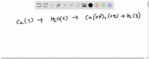 ⏩SOLVED:The redox reaction between calcium metal and water produces ...