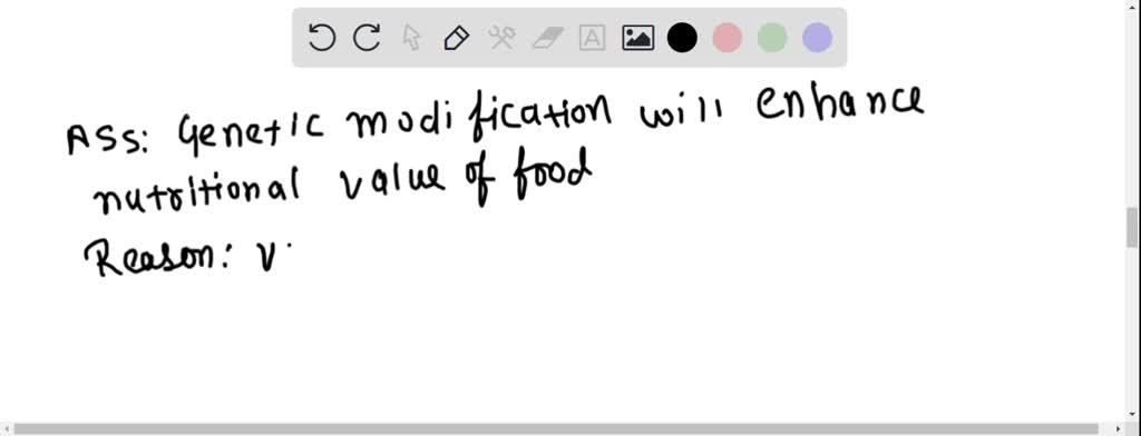 ⏩SOLVED:Assertion: Genetic modification will enhance nutritional… | Numerade