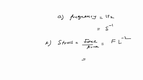 SOLVED: 1.5 Verify the dimensions, in both the FLT system and the MLT ...