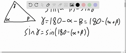 ⏩SOLVED:If α, β, and γare angles in the same triangle, then prove or ...