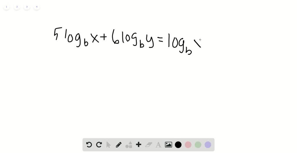 Solvedin Exercises 41 70 Use Properties Of Logarithms To Condense Each Logarithmic Expression 
