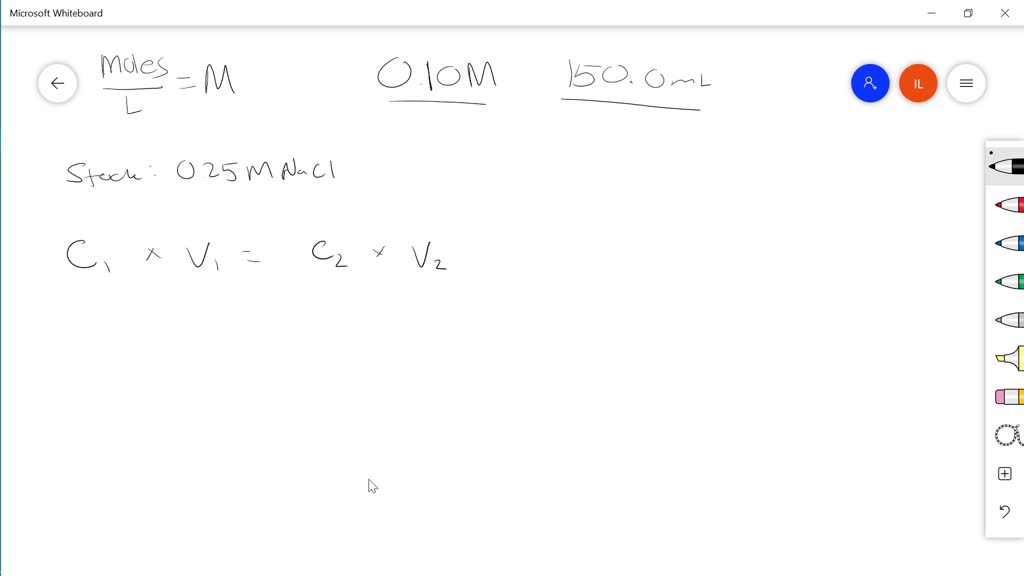 SOLVED:You need to make 150.0 mL of a 0.10-M NaCl solution. You have solid NaCl, and your lab ...