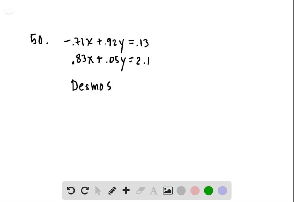 For the following exercises, use the intersect function on a graphing device to solve each ...