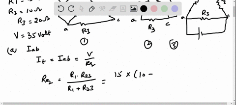 SOLVED:A triangular array of resistors is shown in Fig. E26.5. What ...