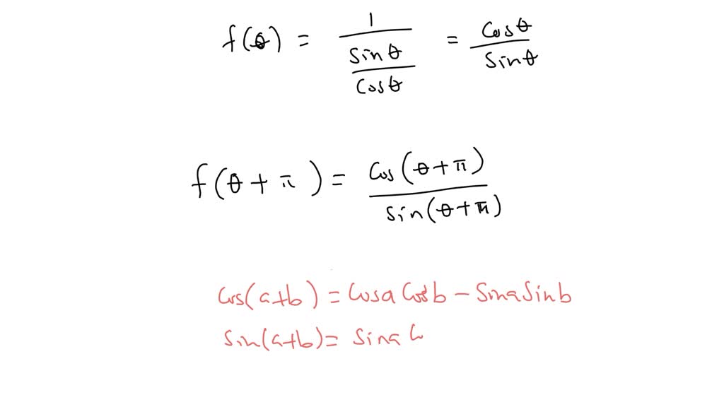 SOLVED:The function f(θ) ≡secθ is undefined when θ=(2 n+1) (π)/(2).