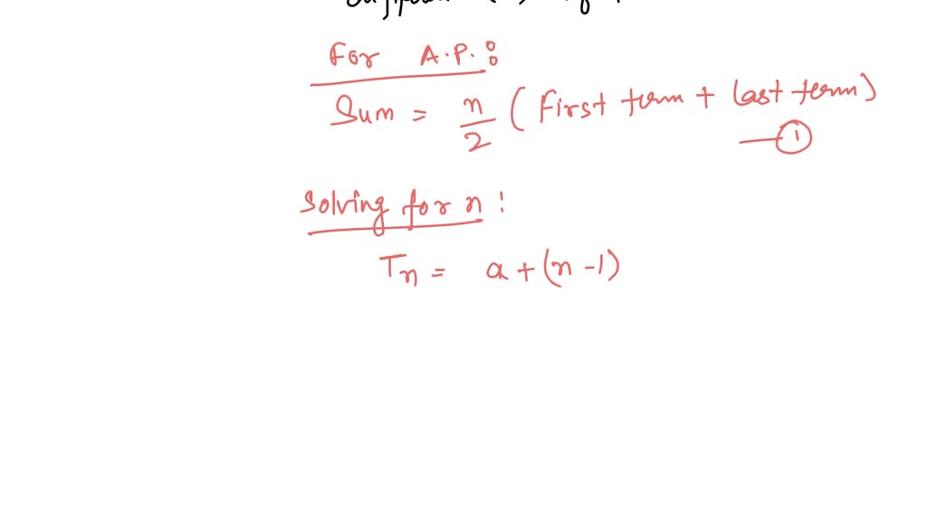 Solveda Partial Sum Of An Arithmetic Sequence Is Given Find The Sum 0093