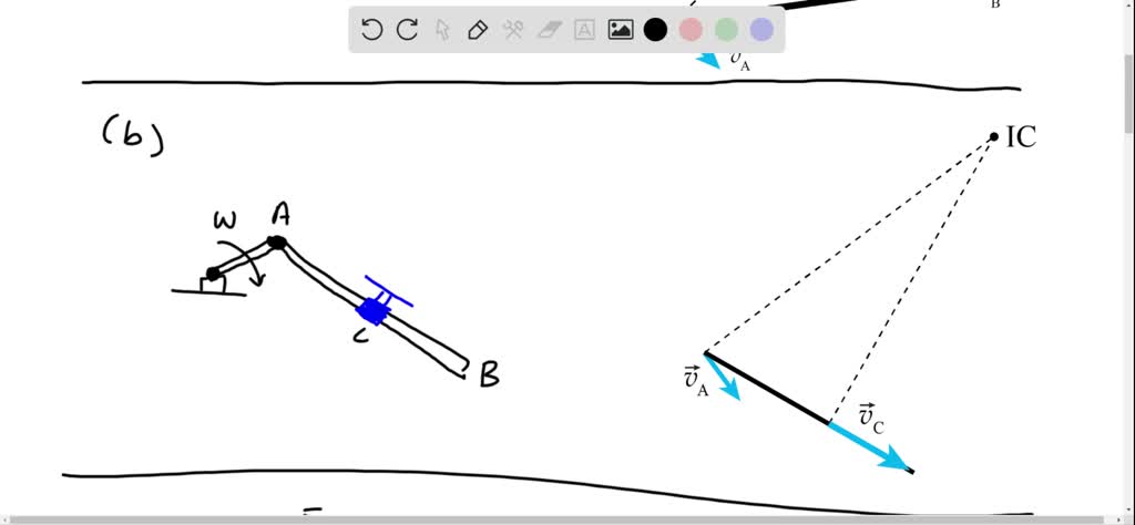 SOLVED:In each case show graphically how to locate the instantaneous center of zero velocity of ...
