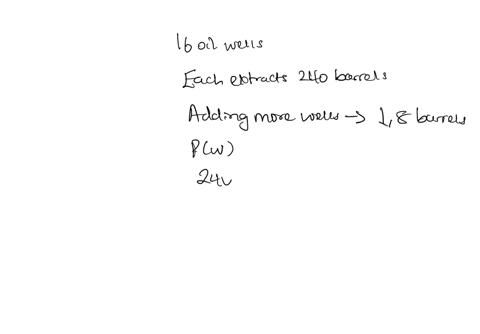 SOLVED:A company operates 16 oil wells in a designated area. Each pump ...