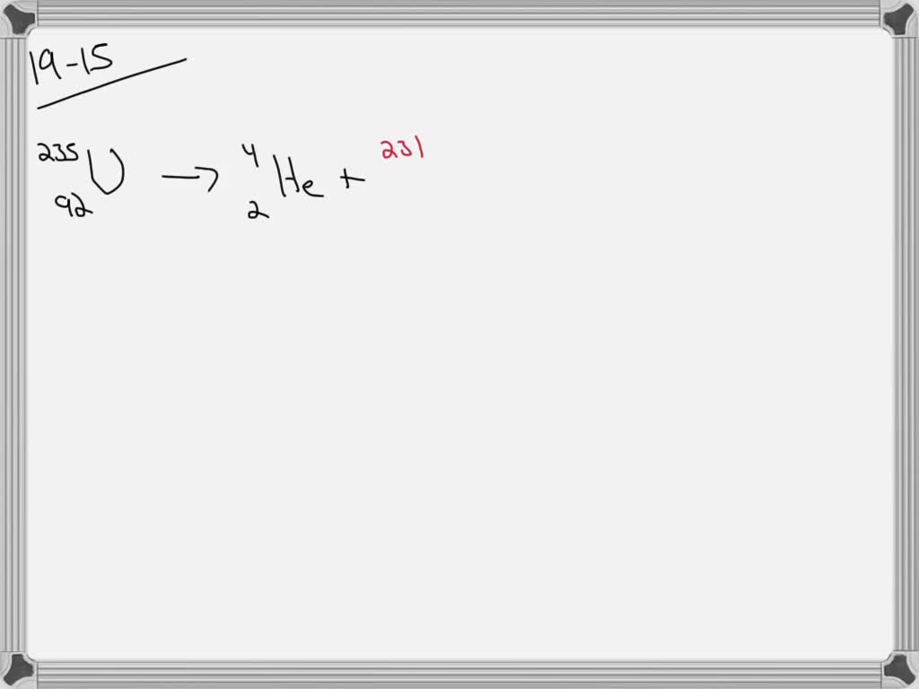 SOLVED:The uranium- 235 decay series begins with the emission of an ...