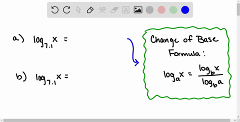 SOLVED:In Exercises 7 - 14, rewrite the logarithm as a ratio of (a ...