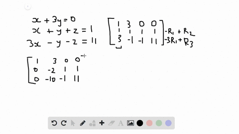 SOLVED:In Exercises 21–38, solve each system of equations using matrices. Use Gaussian ...