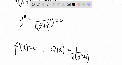 SOLVED:Determine the singular points of the given differential equation. Classify each singular ...