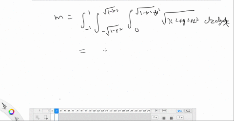 SOLVED: Set up, but do not evaluate, integral expressions for (a) the mass, (b) the center of ...