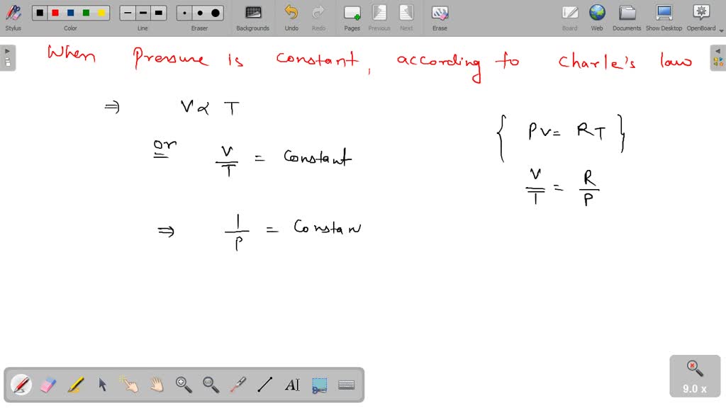 SOLVED:Volume versus temperature graphs for a mass of an ideal gas are ...