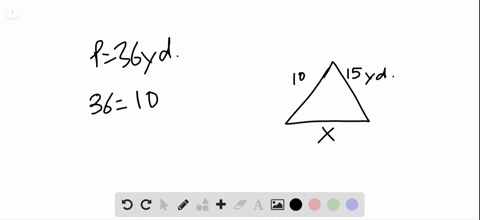 SOLVED:In the following exercises, solve using the properties of triangles. The perimeter of a ...