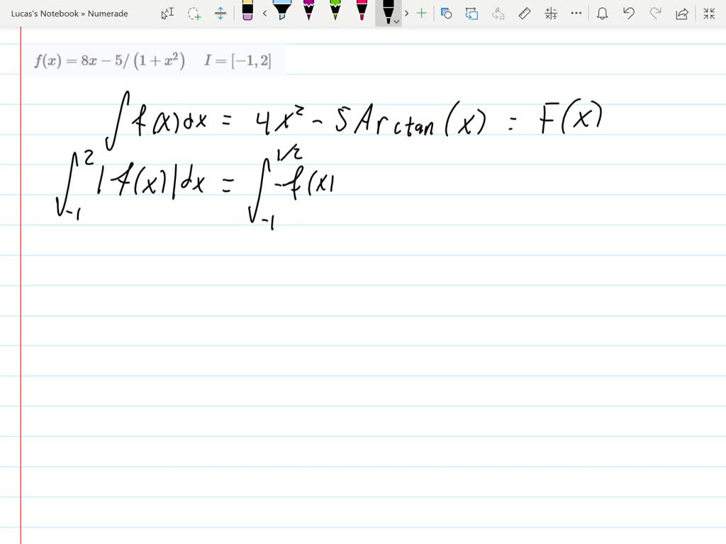 SOLVED:A function f is defined on a specified interval I=[a, b] . Calculate the area of the ...