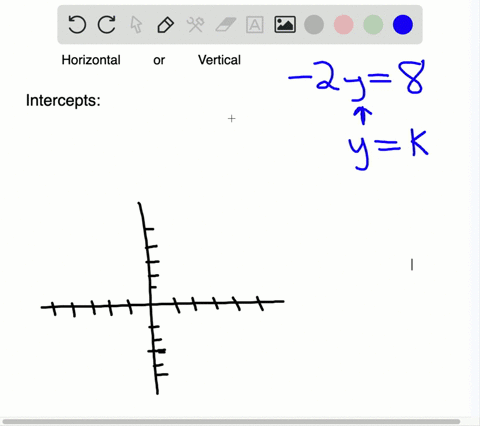 SOLVED:a. Identify the equation as representing a horizontal or vertical line. b. Graph the line ...