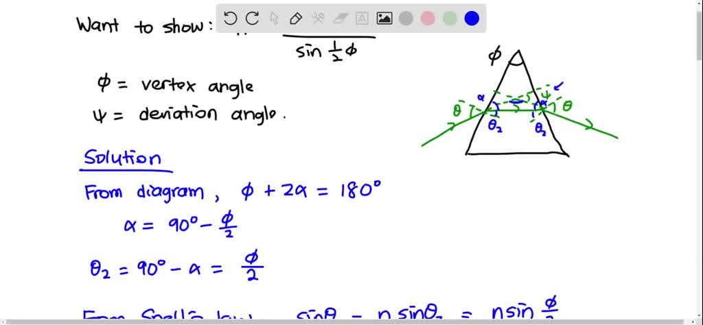 In Fig. 35-38, a ray is incident on one face of a triangular glass ...