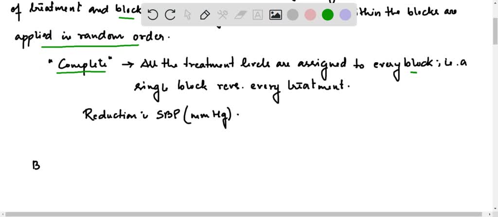 ⏩solvedwhat Does Randomized Mean In The Randomized Complete Block Numerade 