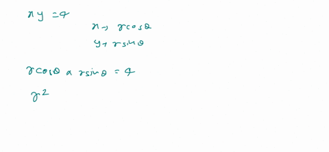 SOLVED:Convert the rectangular equation to polar form. Assume a