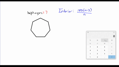 SOLVED:Find the measure of each interior and each exterior angle of ...