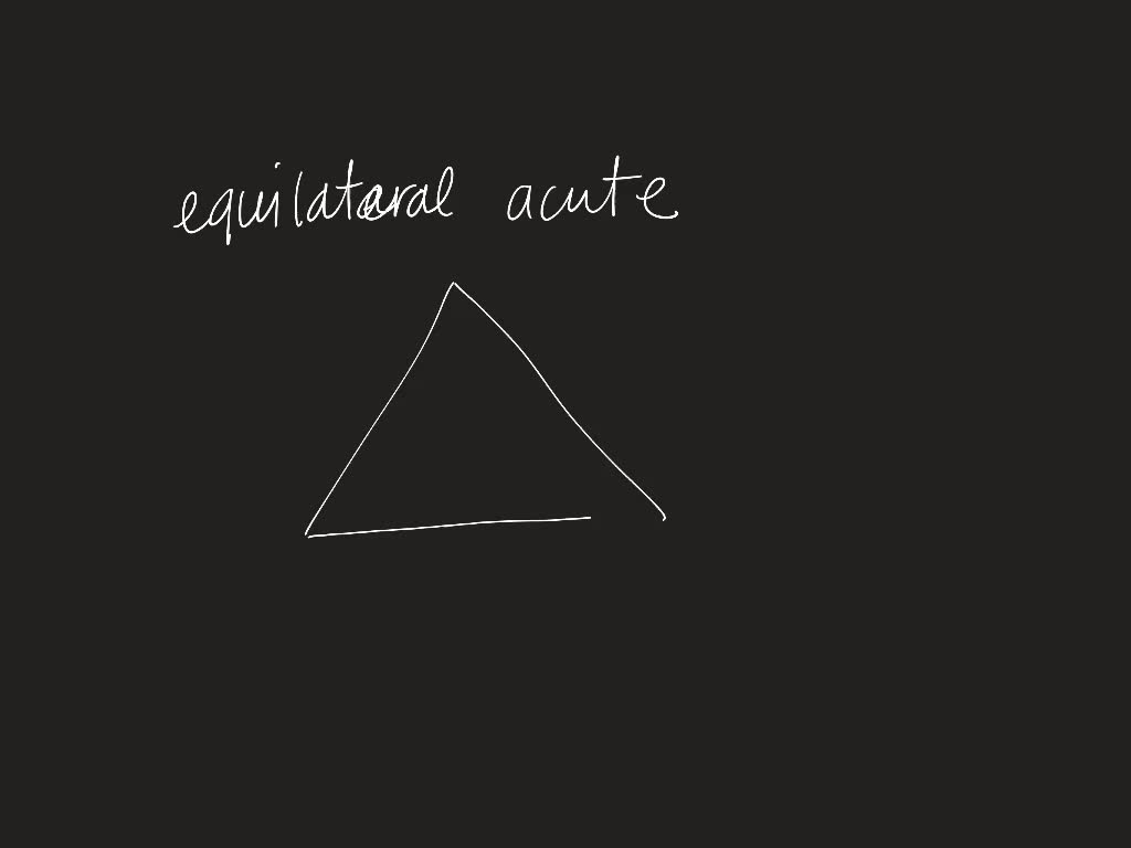 SOLVED:Draw an example of each type of triangle or explain why it is ...