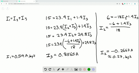 SOLVED:(II) Determine the magnitudes and directions of the currents through R1 and R2 in Fig. 19-59.