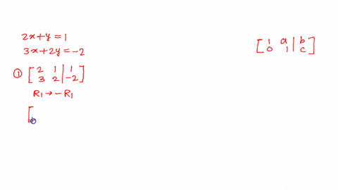 SOLVED:Use Gaussian elimination to solve the systems: (a) 2 x-3 y=2 x+2 ...