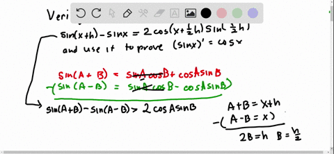 SOLVED:Verify the following identity and use it to give another proof ...