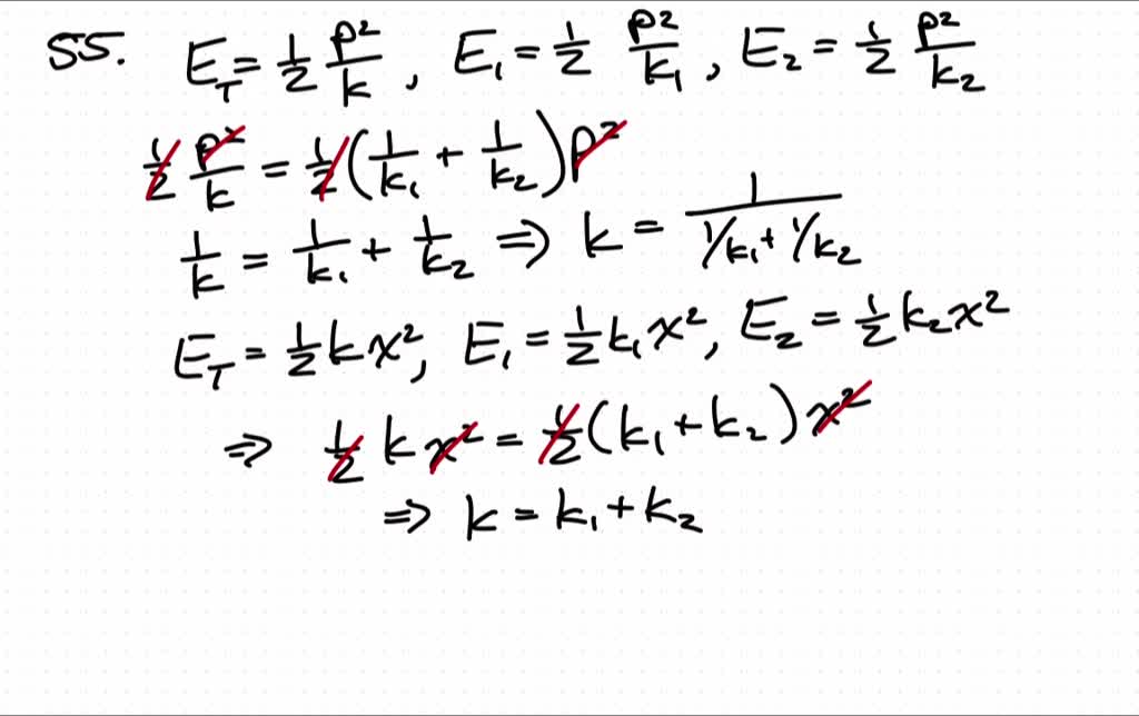 SOLVED:A stiff beam is hinged at one end and supported by two springs ...