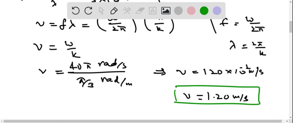 SOLVED:A String Oscillates A string oscillates according to the ...
