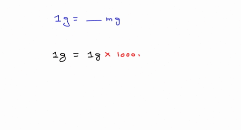 SOLVED:Convert the following to the equivalent measures indicated. 1 mg = g