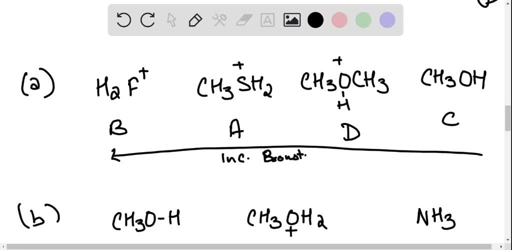 (a) Rank the following four acids in order of increasing Bronsted ...