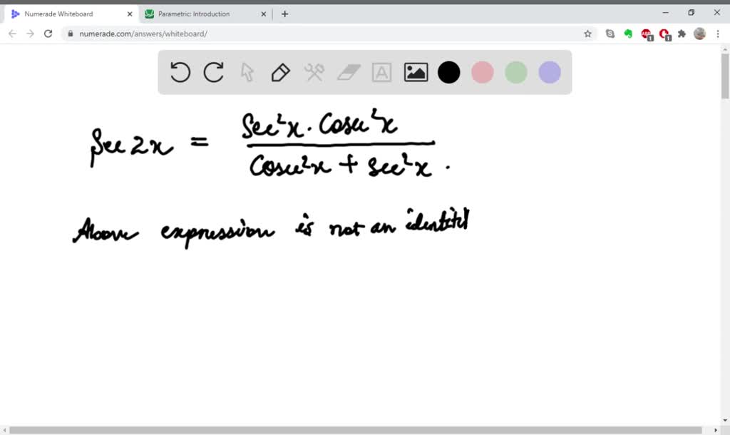 ⏩SOLVED:Use your graphing calculator to determine if each equation ... ⏩SOLVED:Use your graphing calculator to determine if each equation ...