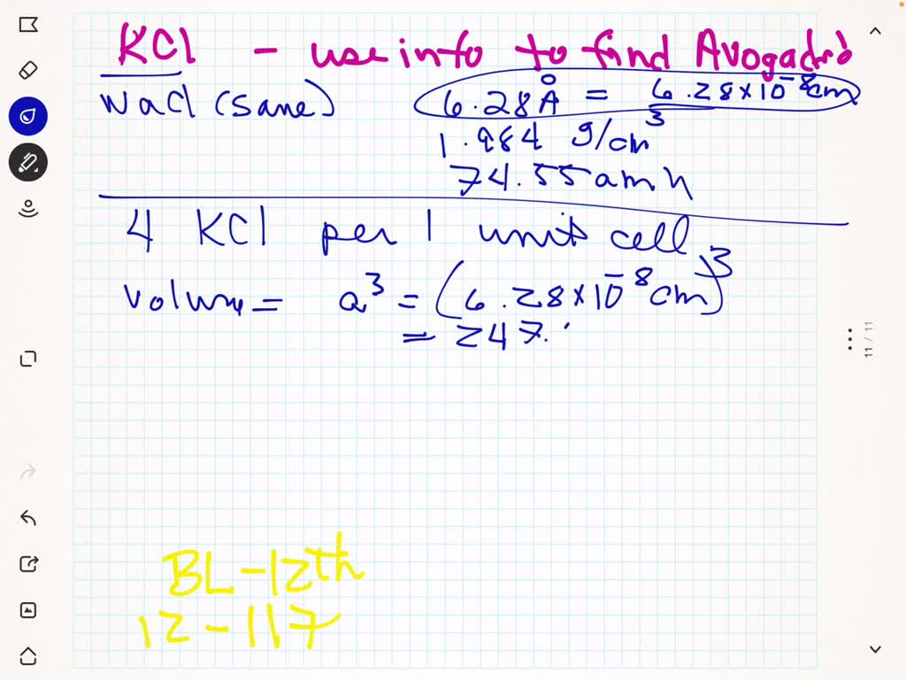 SOLVED:KCl has the same structure as NaCl. The length of the unit cell ...