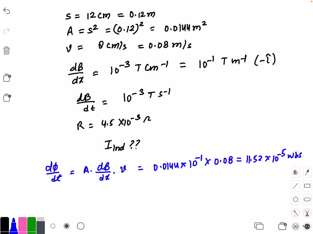 SOLVED: The sides of a square loop in the z=0 plane are located at x= ±0.6 m and y= ±6 m. There ...