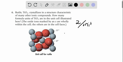 SOLVED:Rutile, TiOr, crystallizes in a structure characteristic of many ...