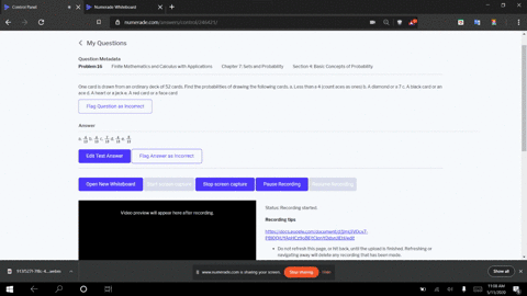 SOLVED: A face card or a red card.