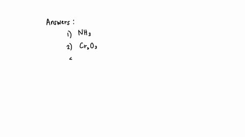 ⏩SOLVED:Write the formula for each of the following. (a) ammonia (e ...