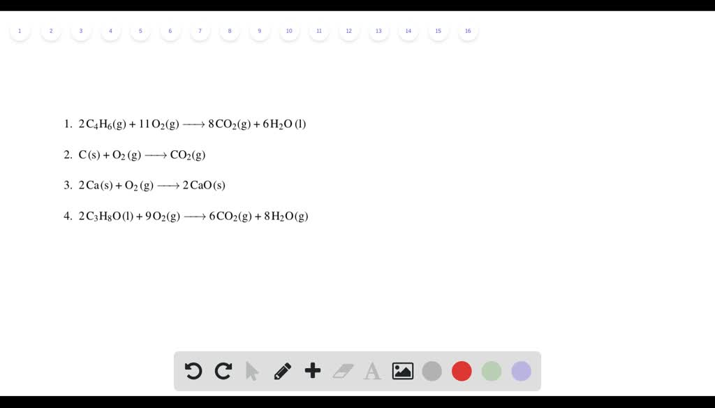 SOLVED:Complete and balance each combustion reaction equation: a. C4 H6 ...