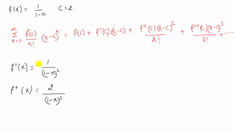 ⏩SOLVED:Finding a Taylor Series In Exercises 5-16 use the definition ...